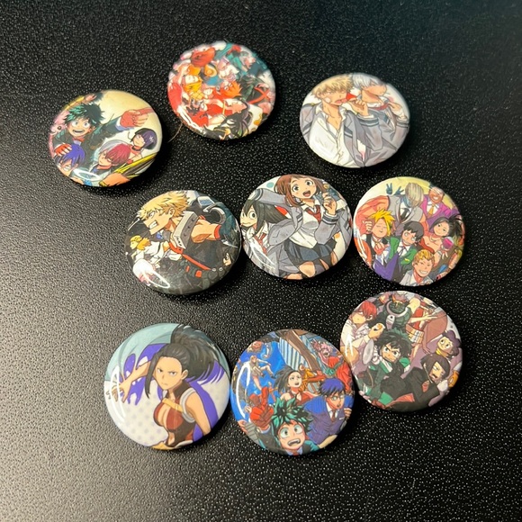 Accessories | 9 Piece Mha My Hero Academia Flair Pin Bundle | Poshmark
